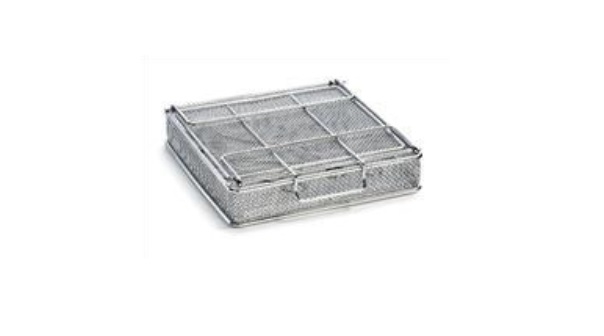 CSMICRO1 - MICRO-INSTRUMENTS BASKET IN FINE-DRAWN MESH WITH COVER | E ...